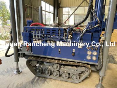 China Crawler Mounted Small Mini Rock Deep Rotary 180m Water Well Borehole Drilling Rig for sale
