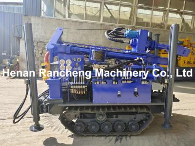 China 180m Hydraulic Crawler Mounted Borehole Rotary Blasting Water Well Drilling Machine for sale