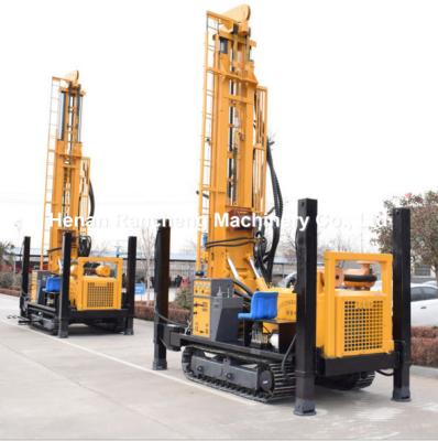China Hydraulic Borehole Water Well Drilling Rig 680m  Crawler Mounted Machine With 154KW Cu-mmins Engine for sale