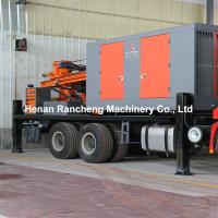 China DTH Truck Water Well Drilling Rig Machine With Air Compressor For 200m for sale