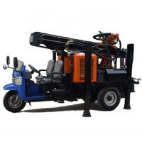 China 200m 22 HP Futian Brand Tricycle Mounted Hydraulic DTH Drilling Rig With Higher Air Power for sale