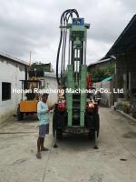 China 200m Hydraulic Trailer Mounted Water Well Drilling Rig With Quick Connection Plug For The Brawbench for sale