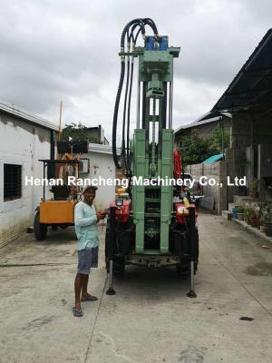 China 200m Hydraulic Trailer Mounted Water Well Drilling Rig With Quick Connection Plug For The Brawbench for sale