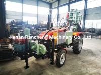 China 200m Hydraulic Trailer Mounted Water Well Drilling Rig With Quick Connection Plug For The Brawbench for sale