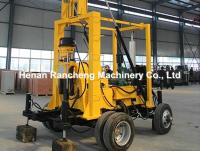 China Wheeled Borehole Drilling Machine 51HP Diesel Engine Borehole Drilling Rig 1600kg for sale