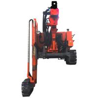 China 20 - 100m Drilling Depth Hydraulic Crawler Pile Driver Machine 115HP Diesel Engine for sale