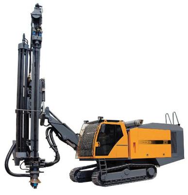 China Crawler Type Rock DTH Drilling Rig 298KW Cu-mmins Engine 35m Drilling Depth for sale