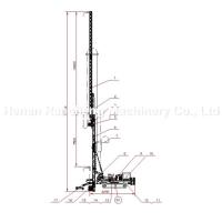 China 40m - 80m Depth Hydraulic Engineering Drilling Rig 132KW Jet Grouting Drilling Rig for sale