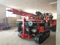 China Hydraulic Solar Pile Driver Machine 56KW Host Power 20m - 120m Bore Depth for sale