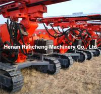 China Hydraulic Ramming Solar Pile Driver Equipment 88KW Yuchai Engine 20 - 100m Bore Depth for sale