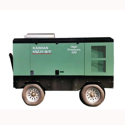 China 18m³/Min Delivery 1.7Mpa Pressure Drill Type Air Compressor 80L Oil Capacity for sale
