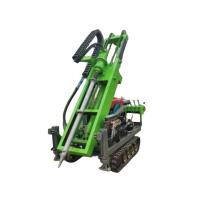 China Small Rubber Crawler Solar Pile Driver Single Pump 1m - 30m Borehole Depth for sale