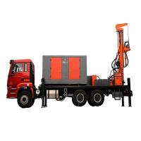 China 200m Drilling Depth Water Well Drill Rig 118HP Cu-mmins 115 - 350mm Bore Dia for sale