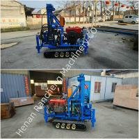 China Small Hydraulic Drill Cylinder 160m Depth Water Digger Machine Crawler Mounted Water Well Drilling Rig For Sale for sale