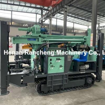 China 300m Depth 350mm Diameter Water Well Crawler Type Drilling Rig Machine With Full Hydraulic Control for sale