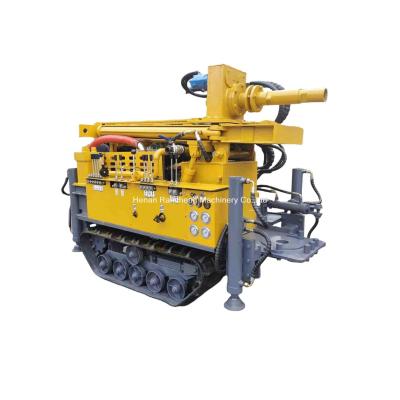 China Mini Portable Crawler Water Well Drilling Rig Machine with Mud Pump and Air Compressor for sale