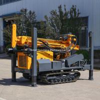 China 55KW Power 180m Deep Crawler Mounted Water Well Drilling Rig Machine for sale