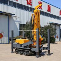 China 55KW Power 180m Deep Crawler Mounted Water Well Drilling Rig Machine for sale