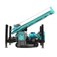 China 280m Crawler Borehole Drill Machine With Air Compressor Water Well Drilling Rig for sale