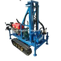 China Rubber Crawler Mounted Portable Water Well Drilling Machine 150m Depth 450mm Diameter Easy Operation for sale