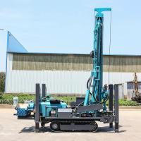 China 350m Deep Crawler-Mounted Borehole Water Well Drilling Rig Machine for sale