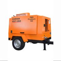 China Air Discharge 220cfm 8bar Portable Air Compressor Gtl Power for sale