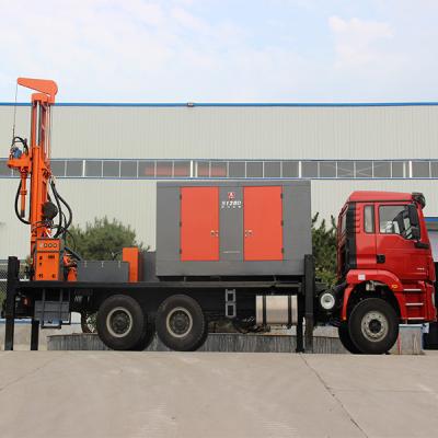 China 350m Depth Truck Mounted Drilling Rig / Truck Mounted Water Well Drilling Rig Machine With 6X4 HOWO Truck for sale