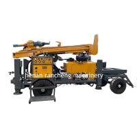 China Wheel Trailer Mounted Geological Geotechnical Exploration Core Drill Machine for sale