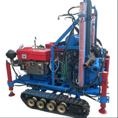 China Hydraulic Crawler Mounted 160m Borehole Drill Wells Water Well Drilling Rigs Machine with 35HP Engine for sale