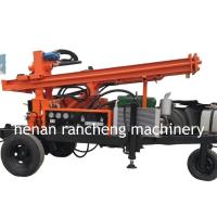 China 150m Depth Wheel-mounted Water Well Drilling Rig Machine With 32HP for sale