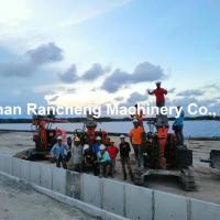 China 20-100m Depth Crawler Hydraulic Solar Pile Driver Both Rotary And Hammer Drilling for sale