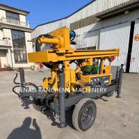China 220m Bore Depth Wheel Mounted Water Well Drilling Rig With 13T Lifting Force for sale
