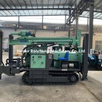 China DTH Drilling Rig 300m Bore Depth  Crawler Mounted Machine With 85KW Engine for sale