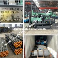 China DTH Drilling Rig 300m Bore Depth  Crawler Mounted Machine With 85KW Engine for sale