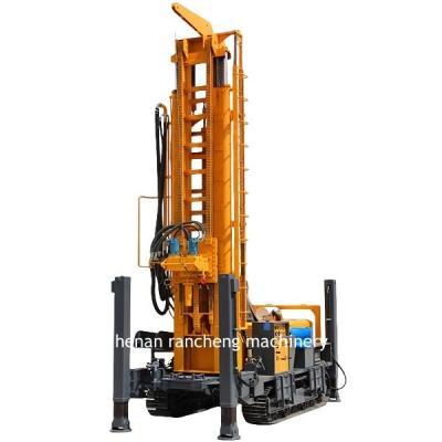 China 1000m Depth Crawler Mounted Water Well Drilling Rig Machine With 197KW Engine for sale