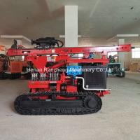 China 20 - 100m Depth Crawler Hydraulic Solar Pile Driver With 7000N.M Torque for sale