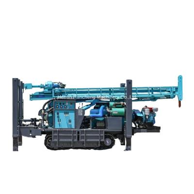 China Hydraulic 300m Depth Crawler Mounted Water Well Drilling Rig Machine With 85KW Diesel for sale