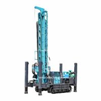 China Max Depth 300m diameter 350mm Crawler Mounted Water Well Drilling Rig Machine for sale
