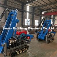 China 30m Deep Solar Pile Driver Equipment With 25HP Diesel Engine for sale