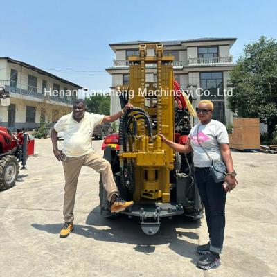 China 200m Borehole Drill Rig Tractor Mounted Water Well Drilling Rig for sale