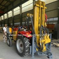 China 200/260m 254mm Tractor Mounted Four Wheels Big Power Water Well Drilling Rig for sale