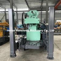 China 300m Deep Crawler Mounted Water Well Hydraulic Legs Drilling Rig for sale