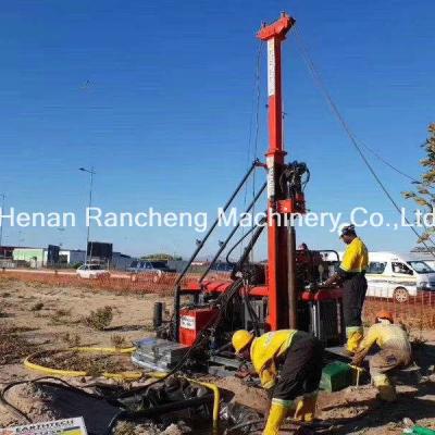 China Advanced Hydraulic Crawler Core Drilling Rig Powered By 74KW Cu-mmins for sale