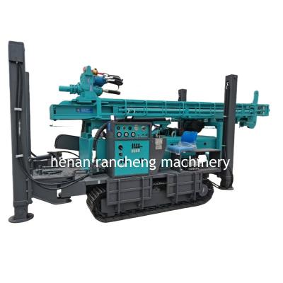 China 200m Hydraulic Crawler 58KW Diesel Powered Water Well Drilling Rig for sale