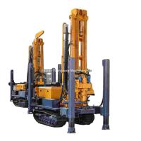 China 180m Depth Crawler Hard Rock Water Well Drilling Rig With 55KW Engine for sale