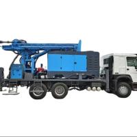 China 200m Deep Water Well Drill Rig With 118HP Cu-mmins For 115-350mm Bore for sale