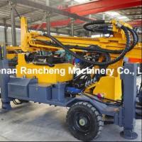 China Drilling Machine Four-Wheel Trailer Drilling Rig 260mDTH Water Well Drilling Rig for sale