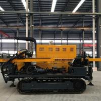 China 2200rpm Speed Hydraulic Crawler Core Drilling Rig Powered By 74KW Cu-mmins Diesel Engine for sale