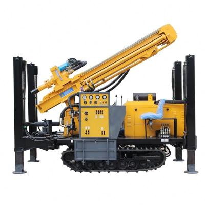 China Rubber Crawler Hydraulic DTH Drilling Rig 200m Machine With BW250 Mud Pump for sale