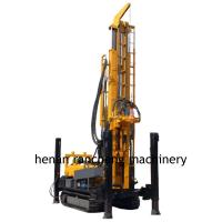 China High Hydraulic Support Legs 350m Crawler Borehole Water Well Drilling Rig With 91KW Engine for sale